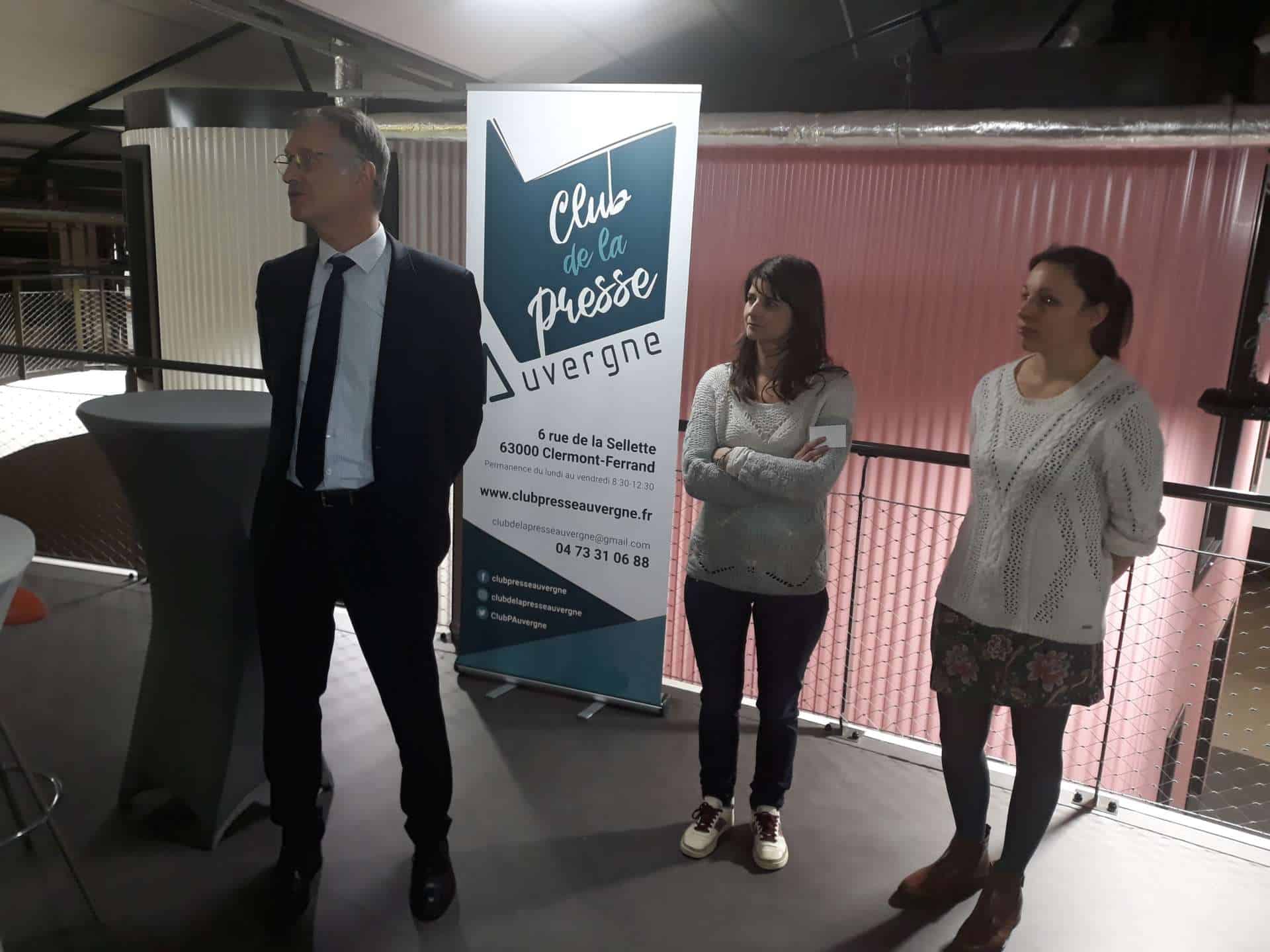 Notre site web baptisé au Hall 32 - Club de la Presse Auvergne